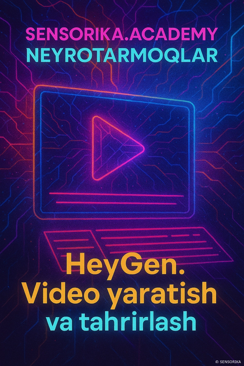 HeyGen. Video yaratish va tahrirlash » SENSORIKA - Sun'iy intellekt ...